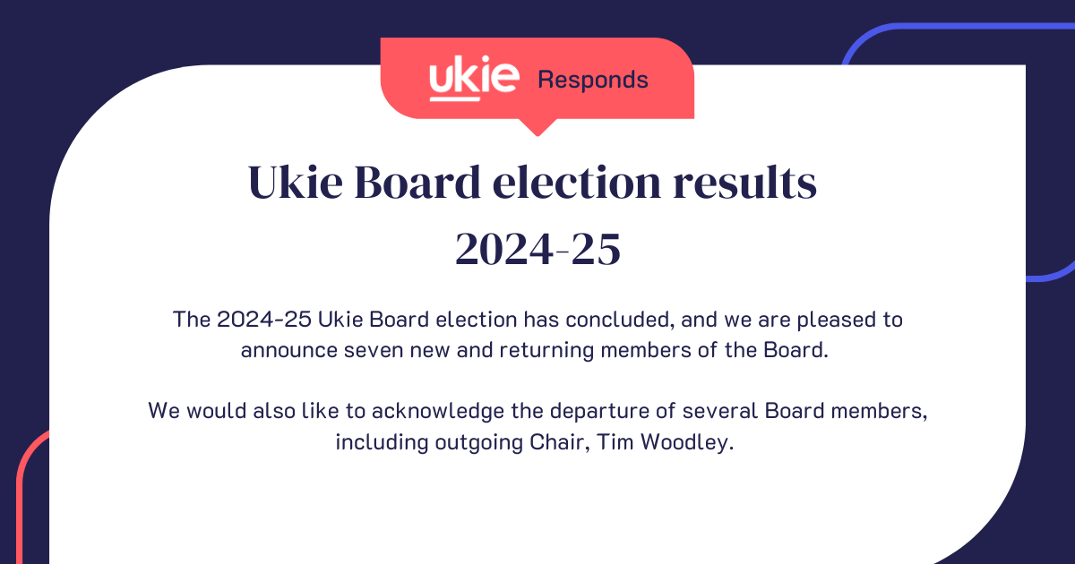 Election results for the 2024-25 Ukie Board - Ukie